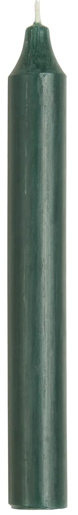 IB LAURSEN Vysoká svíčka Rustic Dark Green 18 cm, zelená barva, vosk
