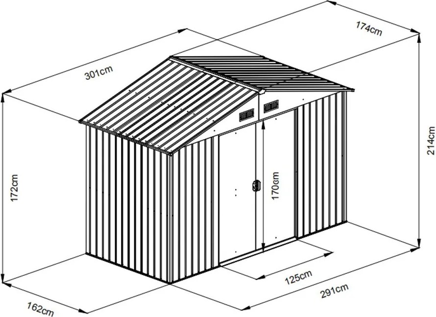 LANIT PLAST, s.r.o. zahradní domek LANITPLAST MAXTORE 106 ZELENÝ LG1874