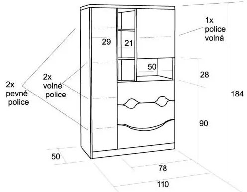 BRADOP Skříň velká CASPER C124