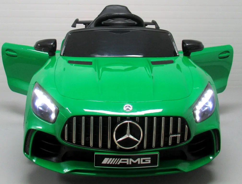 HračkyZaDobréKačky Dětské elektrické autíčko Mercedes AMG GTR zelené