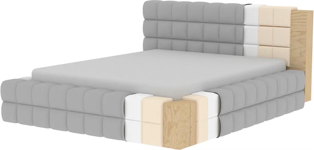 Eltap Čalouněná postel Dizzle Materiál a barva potahu: Royal 18 - béžová, Rozměry (cm): 160x200