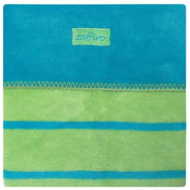 Dětská bavlněná deka Womar 75x100 modro-zelená Tyrkysová