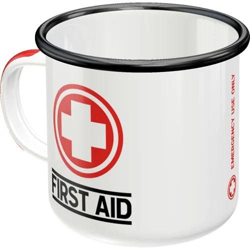 Postershop Plechový hrnek - First Aid 360 ml
