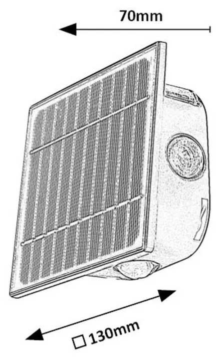 Rabalux 77034 solární nástěnné LED svítidlo Emmen