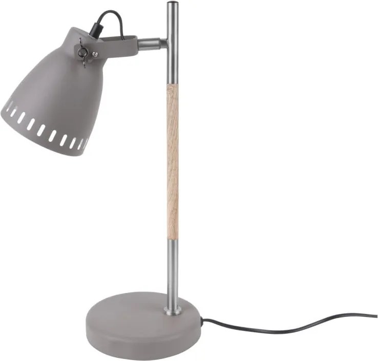 Šedá stolní lampa Leitmotiv Mingle