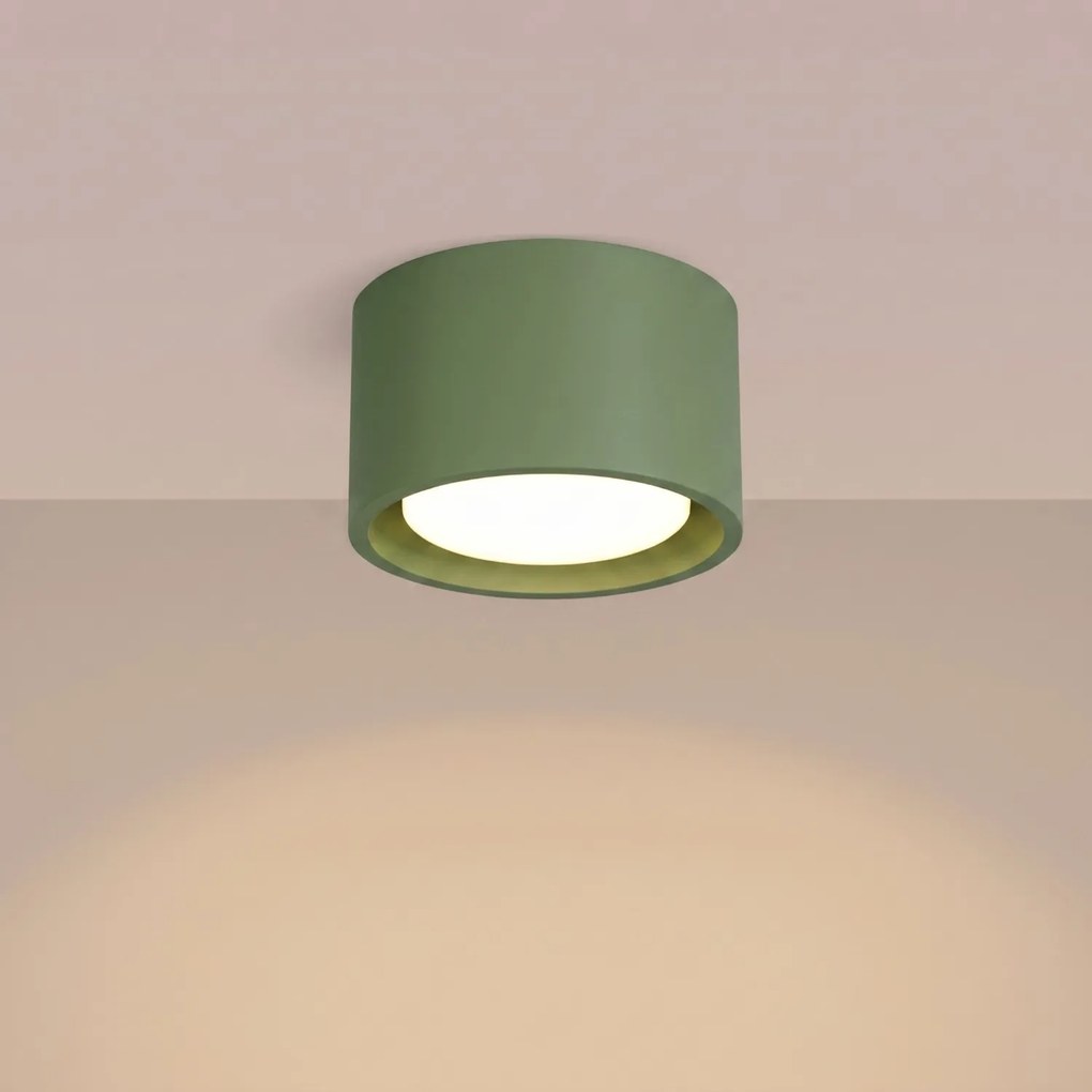 Sollux Lighting Stropní svítidlo MODO 1 olivově zelené GX53