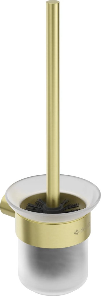 Deante Round, nástěnný WC kartáč, zlatý matný, DEA-ADR_R711