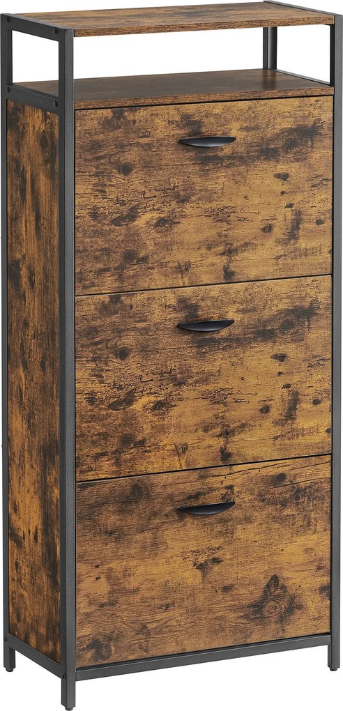 XXXLutz VYKLÁPĚCÍ BOTNÍK, hnědá, černá, 60/130/30 cm Boxxx - Online Only šatny & botníky - 002543014001