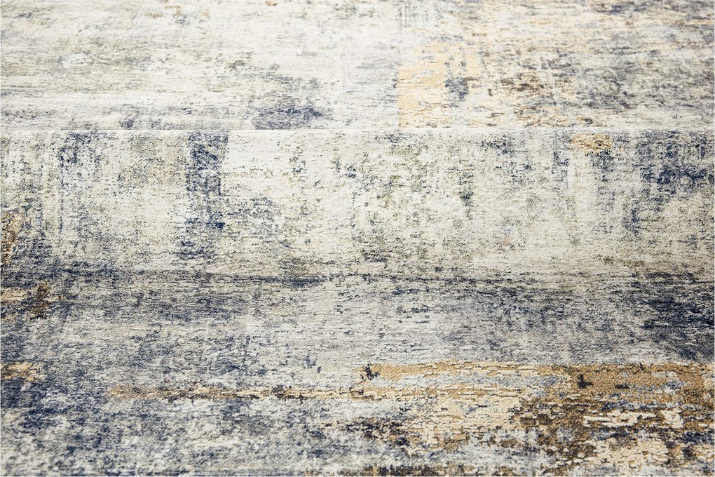 HOMCOM omyvatelný koberec s abstraktním vzorem, 300 × 200 cm, šedá
