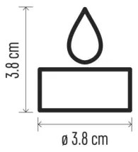 LED dekorace EMOS DCCV13 ZY2151 čajová svíčka zlatá CR2032 (blistr 6ks)