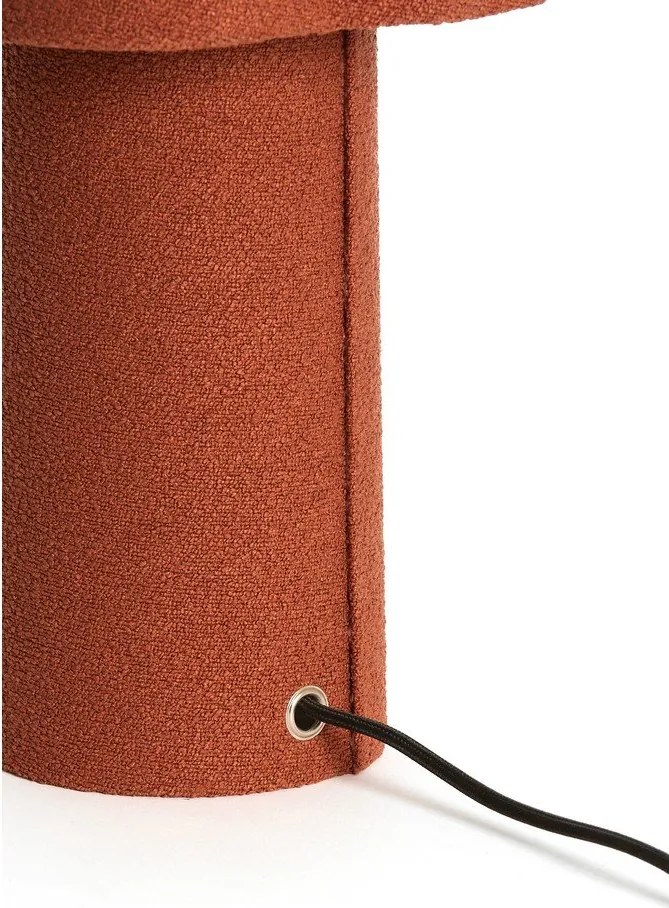 Stolní lampa v cihlové barvě s textilním stínidlem (výška 50 cm) Musaby – Light & Living