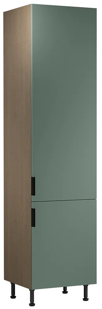 SORENTO bg | vysoká skříňka D60RWN potravinová s policemi | 60 cm | PRAVÁ | baltic/zelená