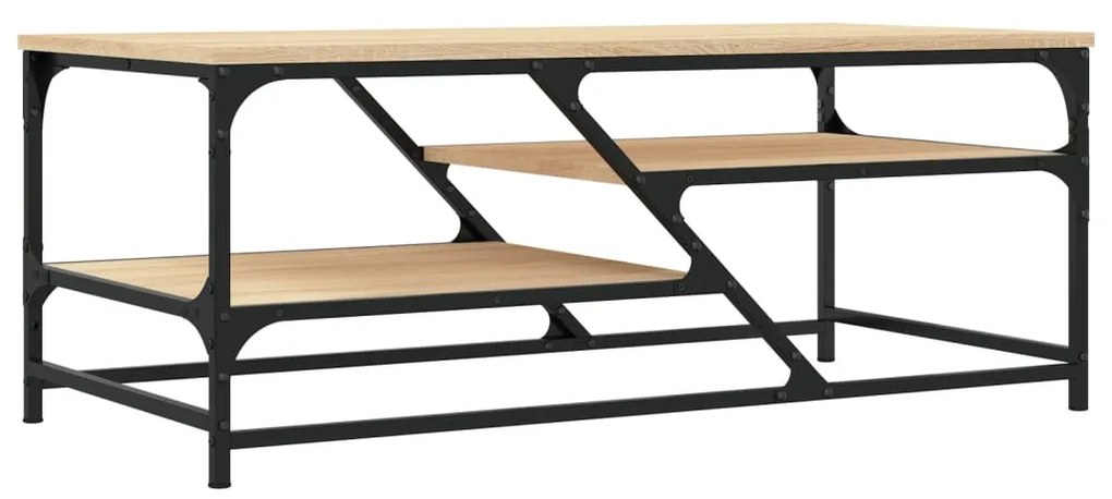 Konferenční stolek dub sonoma 100 x 49 x 40 cm kompozitní dřevo - Default Title