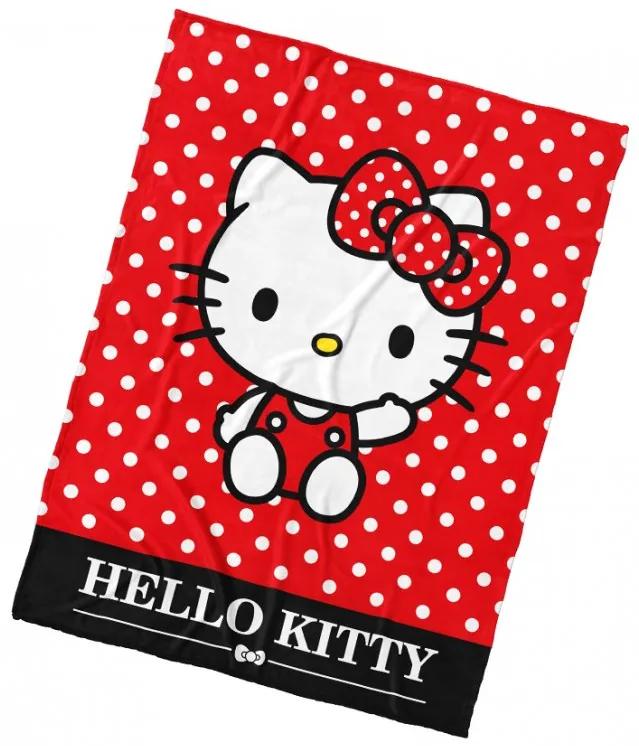Dětská deka Hello Kitty Red 150x200 cm
