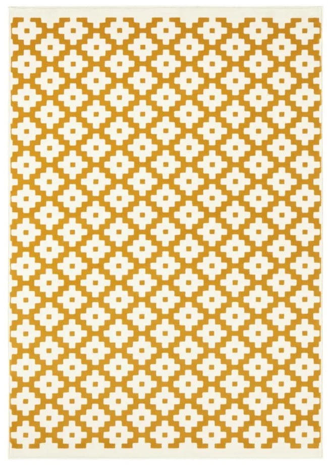 Žlutý koberec Hanse Home Celebration Raggo, 120 x 170 cm