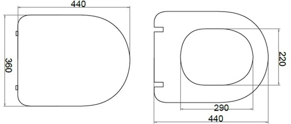 Sapho Sapho, AVVA Slim WC sedátko s pomalým zavíráním, bílá/chrom, 100787