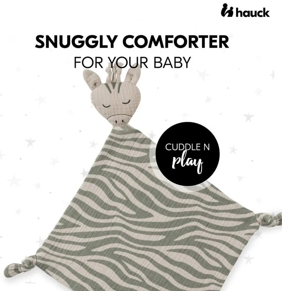 Hauck Mazlík Cuddle N Play Zebra sage