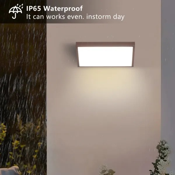BRILAGI - LED RGBW Venkovní nástěnné svítidlo TRIANGLE 1xE27/12W/230V hnědá IP65