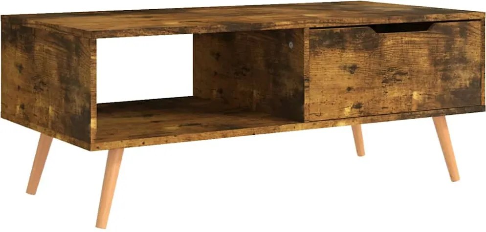 Konferenční stolek kouřový dub 100x49,5x43 cm kompozitní dřevo 326794