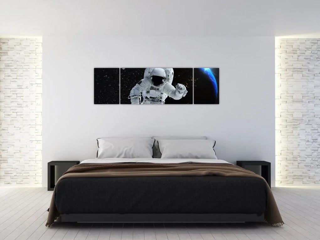 Obraz - Astronaut ve vesmíru (170x50 cm)