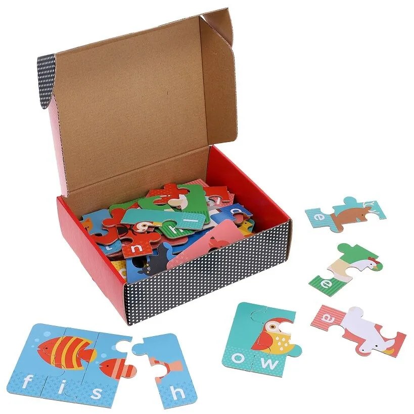 Petit Collage Moje první hláskování puzzle se zvířátky