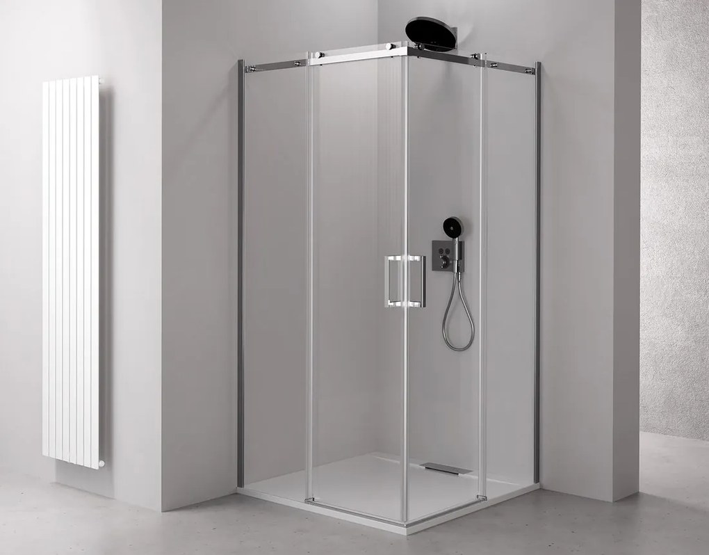 Polysan Polysan, THRON ROUND čtvrtkruhová sprchová zástěna 900x900mm, čiré sklo, pravá, TL2690R-5005
