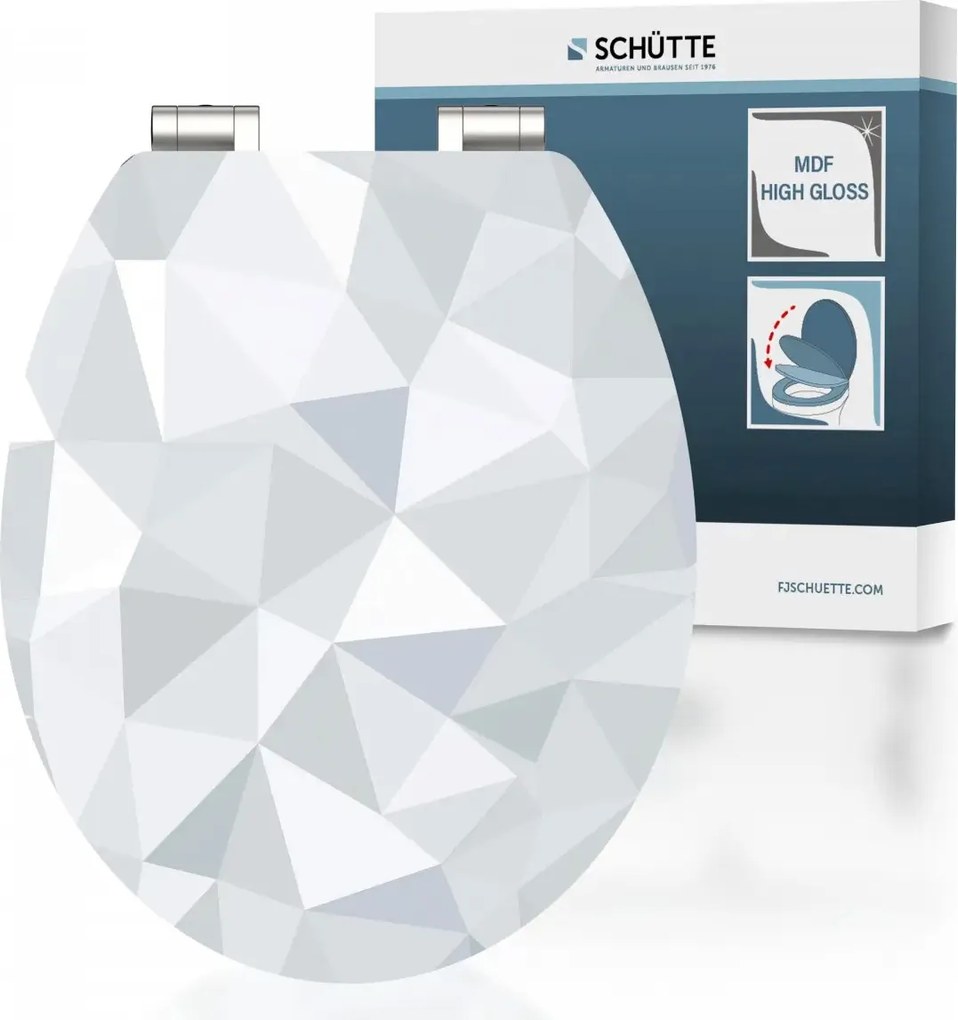 Eisl Sanitär WC prkénko MDF Soft Close Diamond High Gloss 80545