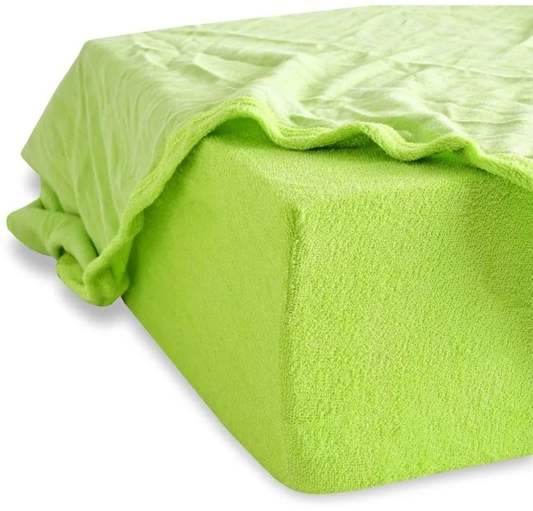 Plachta ložní zelená froté EMI, Plachta 90x200