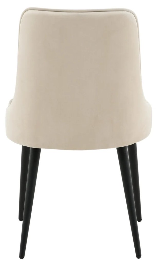 Jídelní židle Velvet, 2ks, béžová, S50xD66xV88,5
