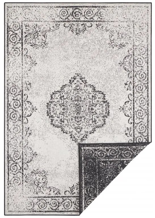 Bougari - Hanse Home koberce Kusový koberec Twin Supreme 103868 Black/Cream Rozměr: 200x290