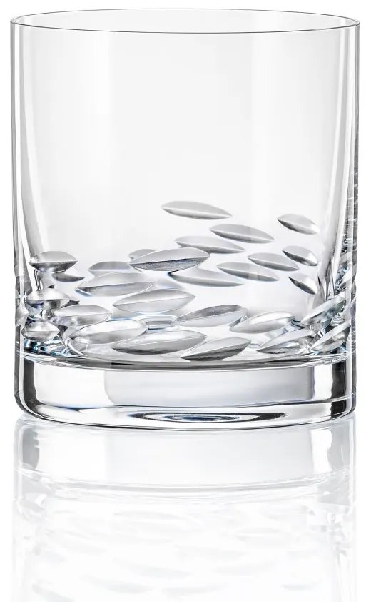 Crystalex - Bohemia Crystal Sklenice na Whisky Barline 280 ml, leštěný brus BR070, 4 ks