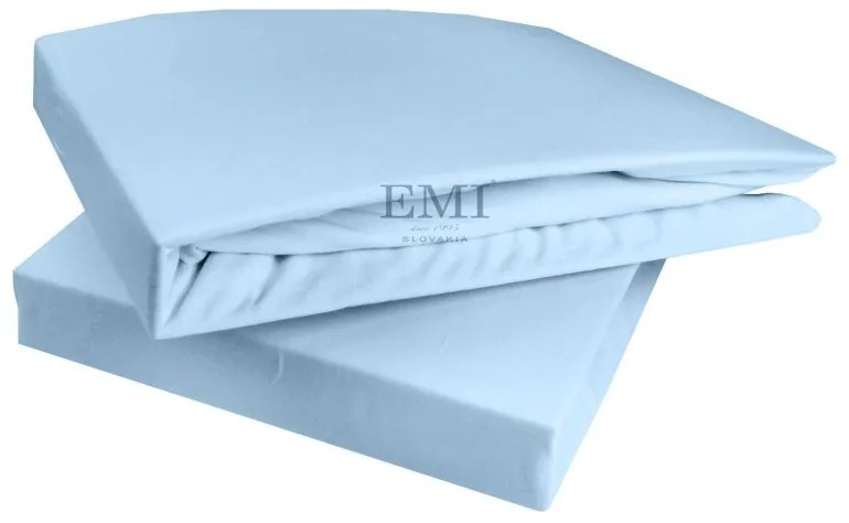 Prostěradlo světle modré Superstretch EMI, Plachta 90x200