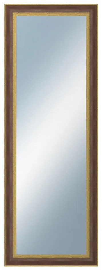 DANTIK - Zarámované zrcadlo - rozměr s rámem cca 50x140 cm z lišty ZVRATNÁ červenozlatá plast (3069)