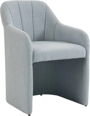 HOMCOM Moderní komfortní křeslo, křeslo pro čtení s tlustým sedákem, šedé