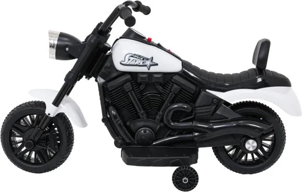 Elektrická motorka STAR bílá