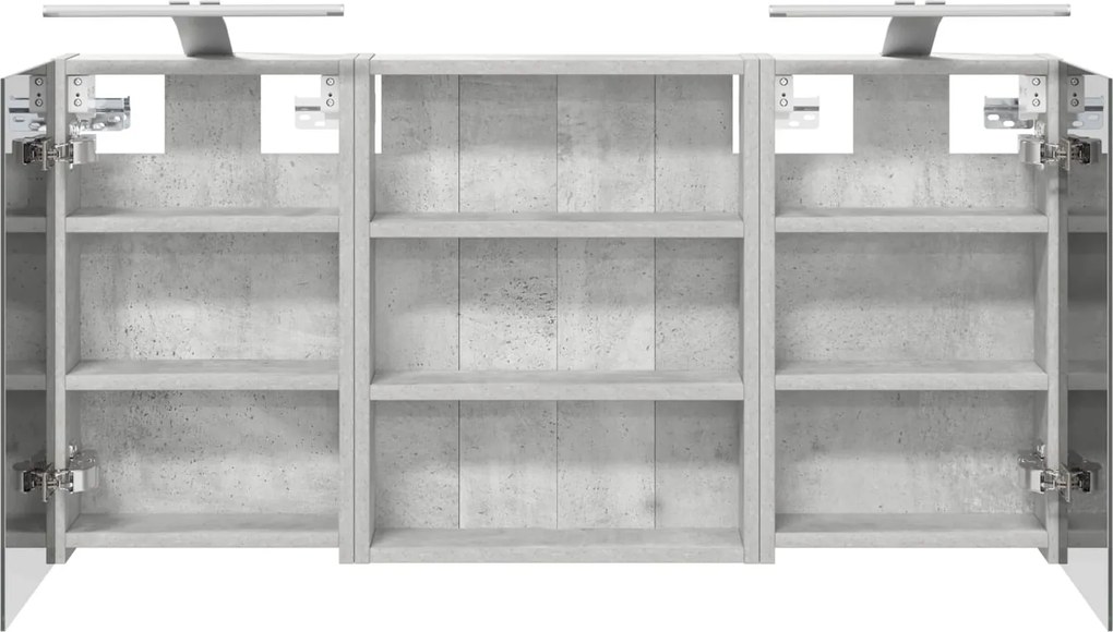 Sada koupelnových skříněk 3 ks 100 x 10,5 x 50 cm 3403691