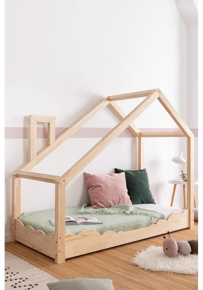Adeko Dětská postel domeček Luna D Velikost postele: 160x70 cm Barva: dekor přírodní dřevo přírodní