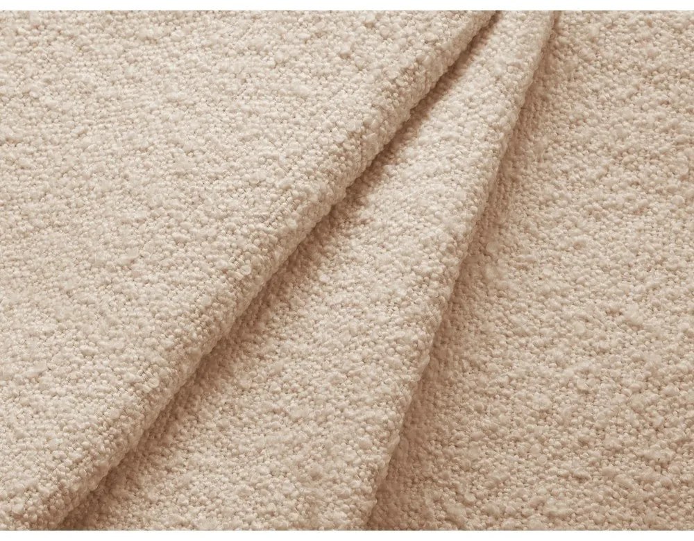 Béžová rozkládací pohovka z textilie bouclé 247 cm Jodie – Micadoni Home
