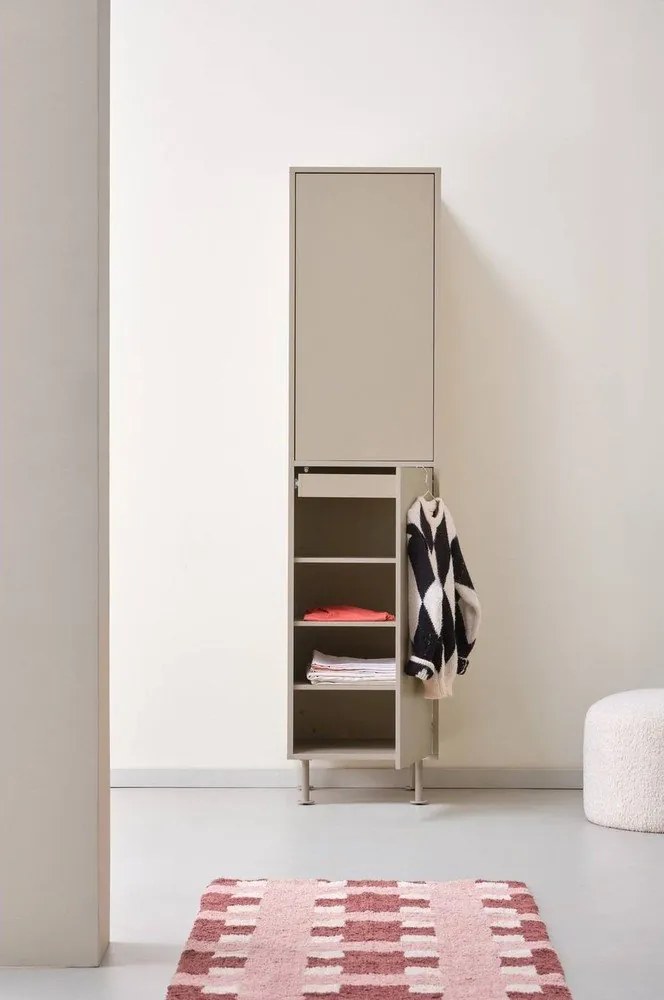 Béžová šatní skříň z MDF 50x210x55 cm Kipp – Jotex