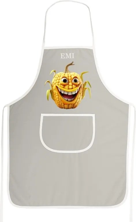 Kuchyňská zástěra Corny EMI, šedá