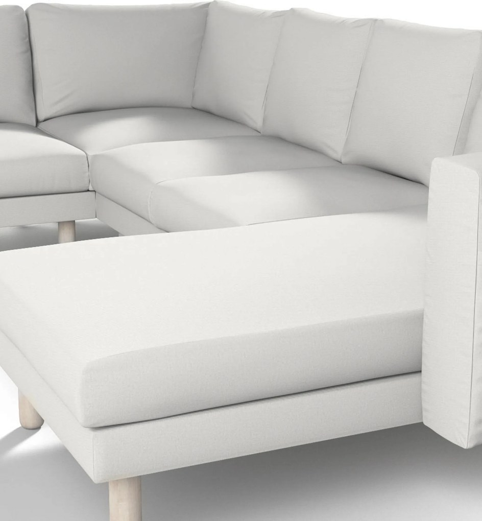 Potah na pohovku IKEA Norsborg rohová, 5-místná se šezlongem barva šedá látka pletený vzor