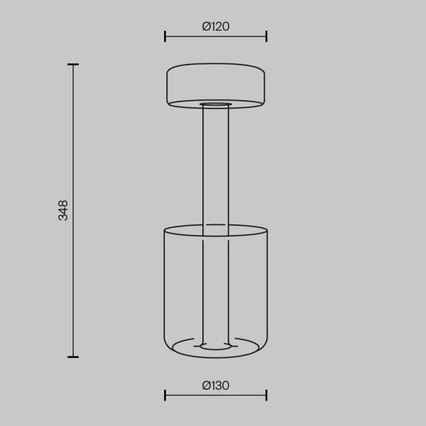 Maytoni MOD229TL-L3W3K1 - LED Stmívatelná přenosná stolní lampa 3W/5V bílá/čirá
