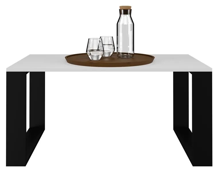 Konferenční stolek MODERN bílá/černá