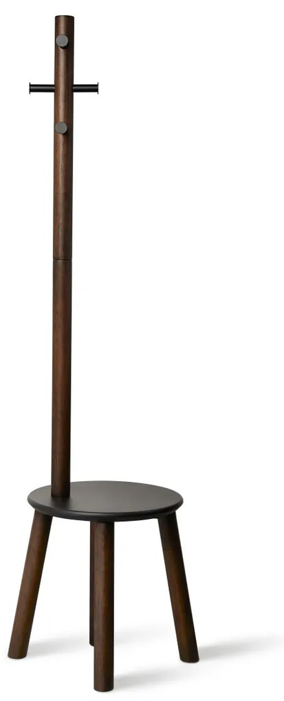 Umbra Pillar Stool tmavě hnědý