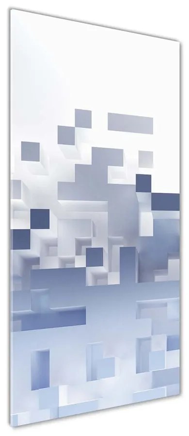 Wallmuralia Foto-obraz na skle Abstrakce kostky 50x125 cm