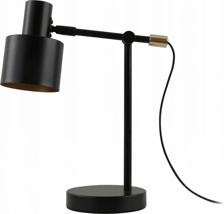 Černá stolní lampa Selvia II 25W E14 Gtv LB-SELVII-25-DC