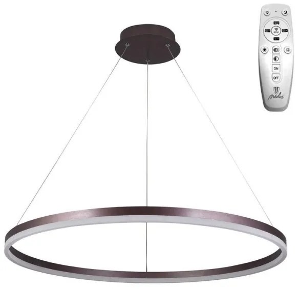 Brilagi - LED Stmívatelný lustr na lanku CIRCLE LED/55W/230V 3000-6500K hnědá+DO