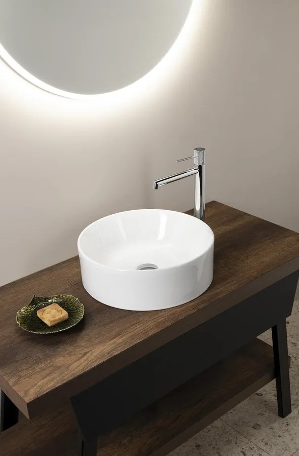 GSI KUBE X keramické umyvadlo na desku průměr 40 cm bílá ExtraGlaze 942611
