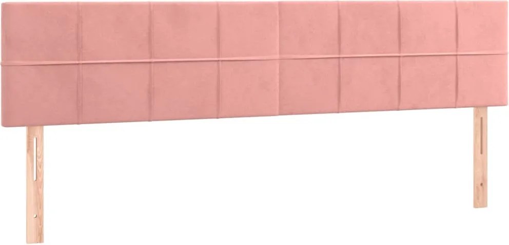 Box spring postel s matrací růžová 120x190 cm samet 3270474