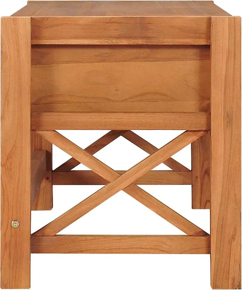 TV stolek 100 x 40 x 45 cm teakové dřevo 325266